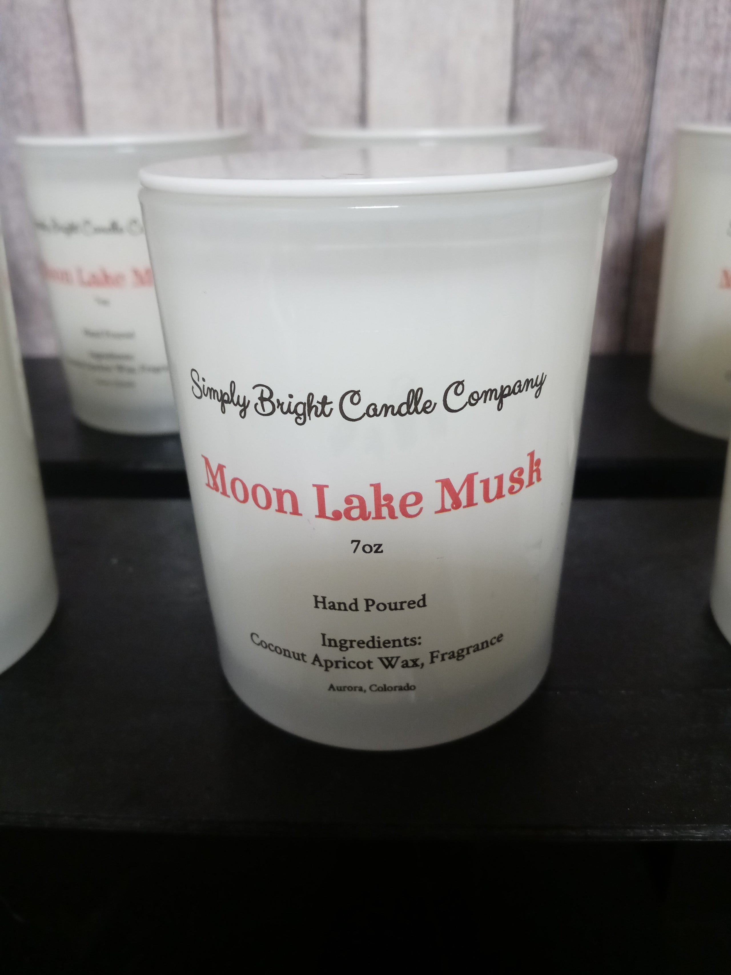 7 oz Ghost Glass Candle | Simply Bright Candle Company